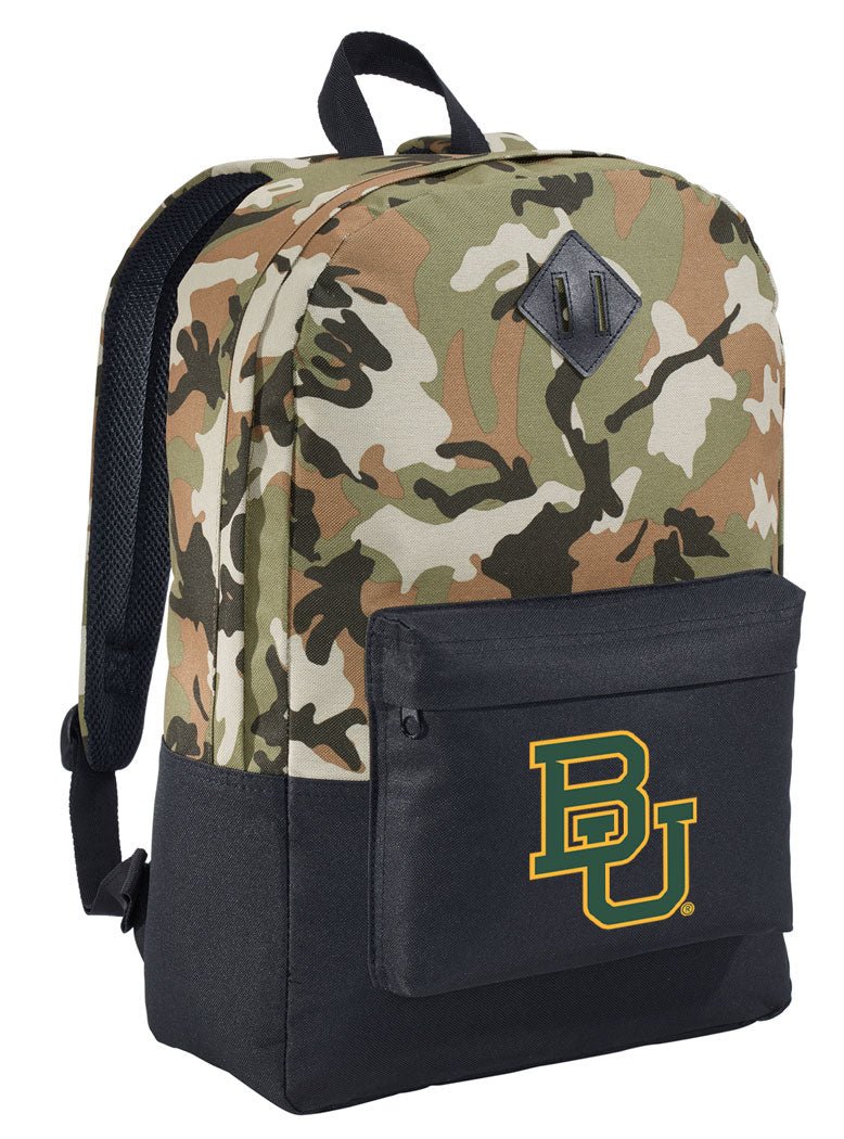 Baylor University Camo Backpack BU Bears Medium Classic Style Backpack ...