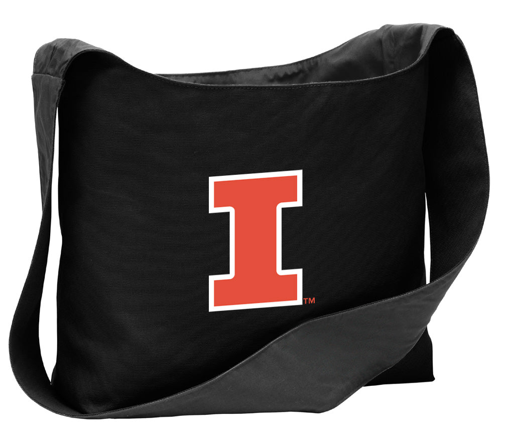 University of Illinois Cross Body Bag Illini Shoulder Tote Bag - Sling ...